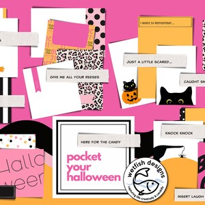 Sticker for Halloween Scrapbook Cute Kid Printable Stickers for Digital ...