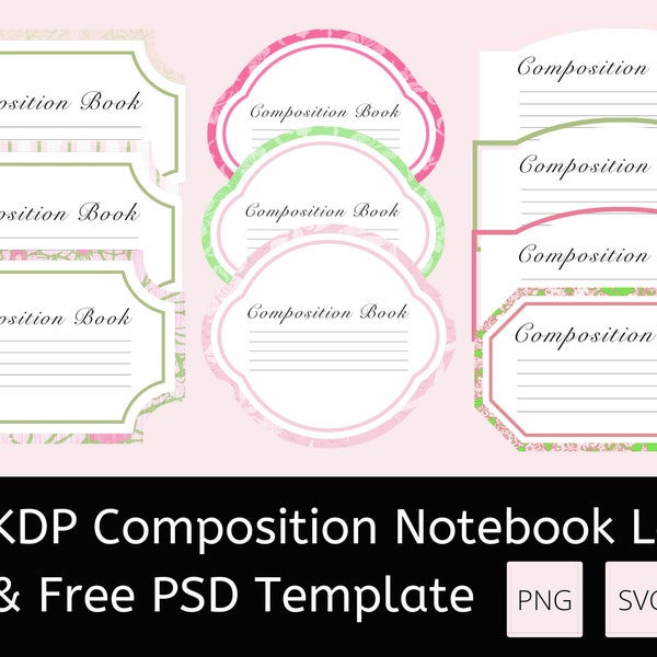 Composition Label Svg - Etsy