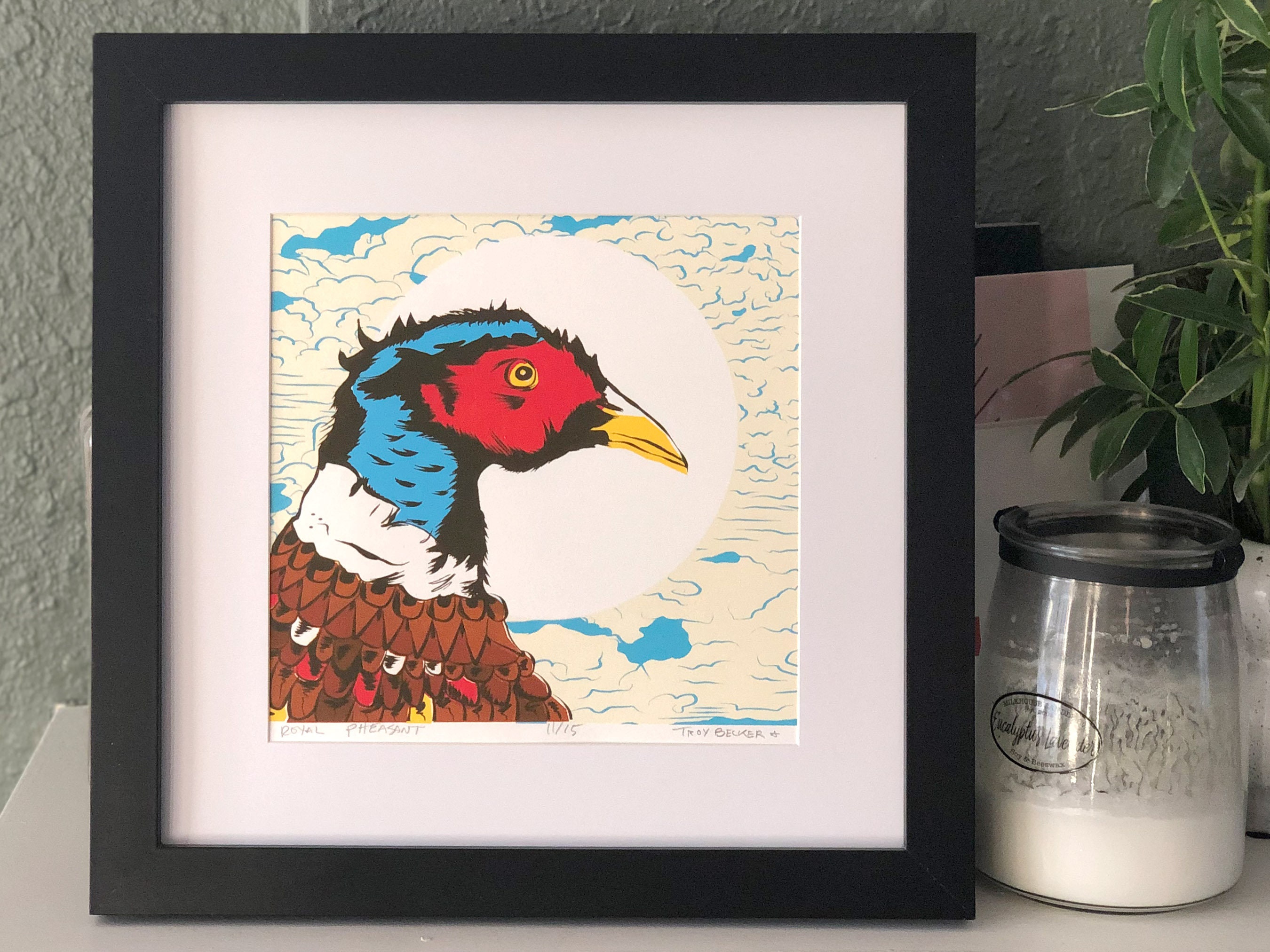 Royal Pheasant - Silkscreen, Art Print, Handmade Screenprint - Etsy