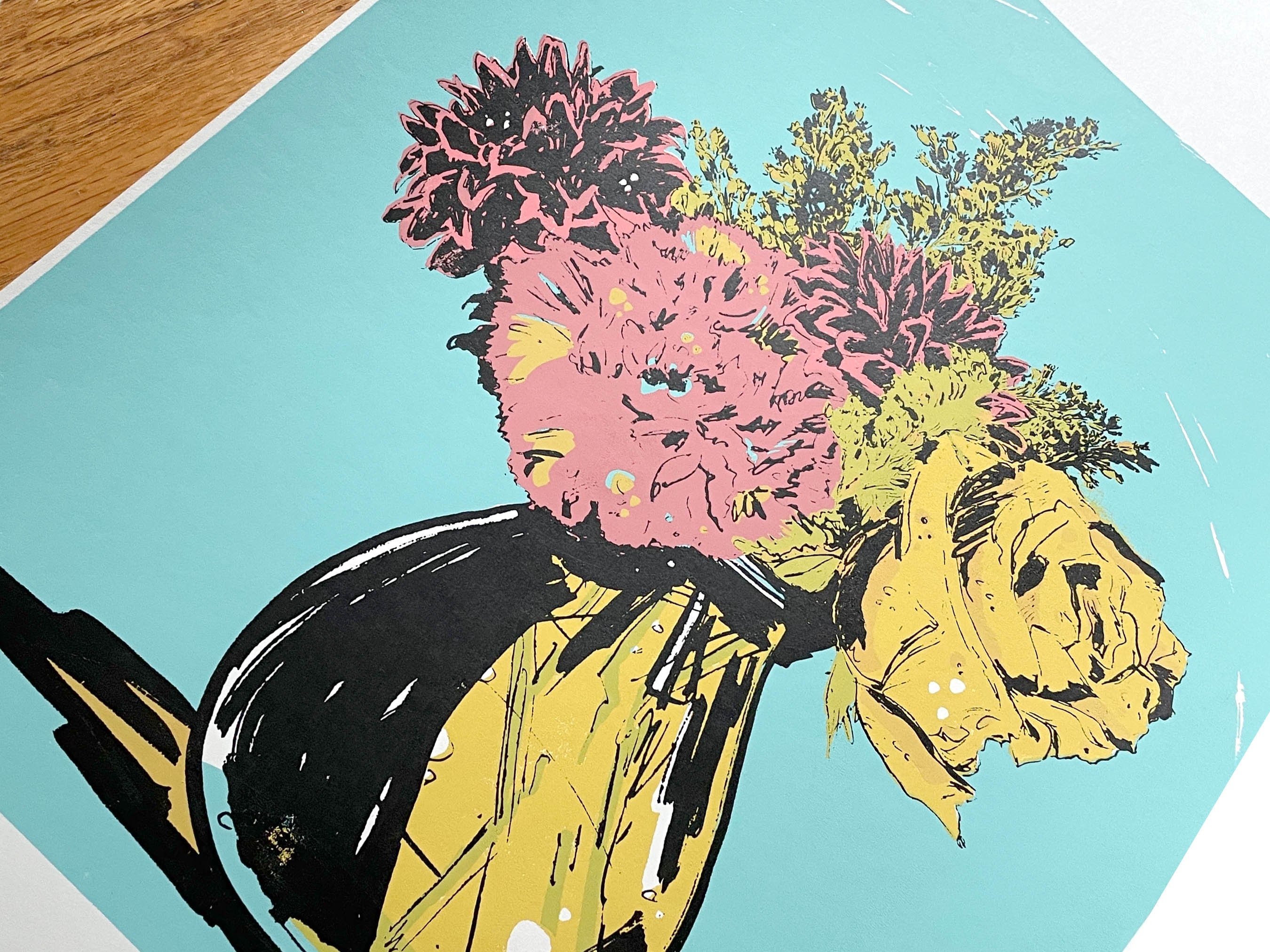 Hazel's Flowers - Silkscreen, Art Print, Handmade Screenprint - Etsy