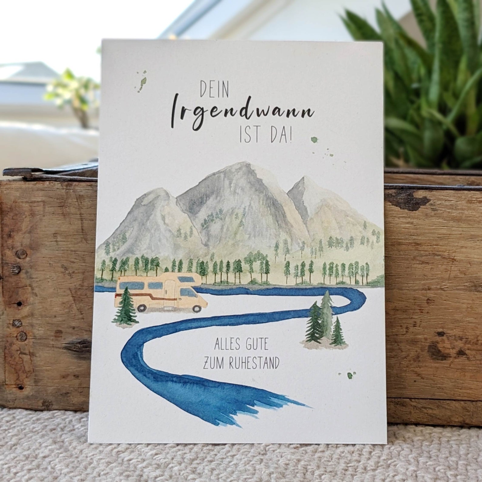 Karte zum Ruhestand A6 Dein Irgendwann ist da Postkarte oder Klappkarte ...