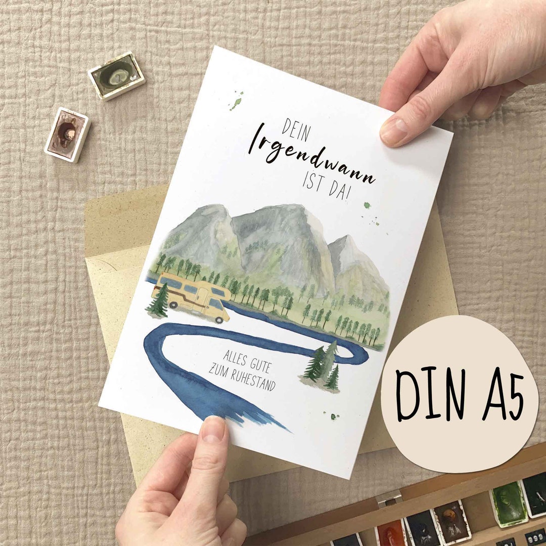 Große Karte Zum Ruhestand A5 dein Irgendwann Ist Da XL Klappkarte Alles ...