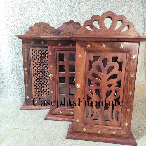 Wooden Key Box Mount Cute and Rustic Decorative Key Cabinet - Etsy