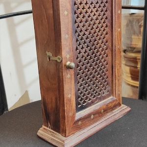 Wooden Key Box Mount Cute and Rustic Decorative Key Cabinet Premium ...