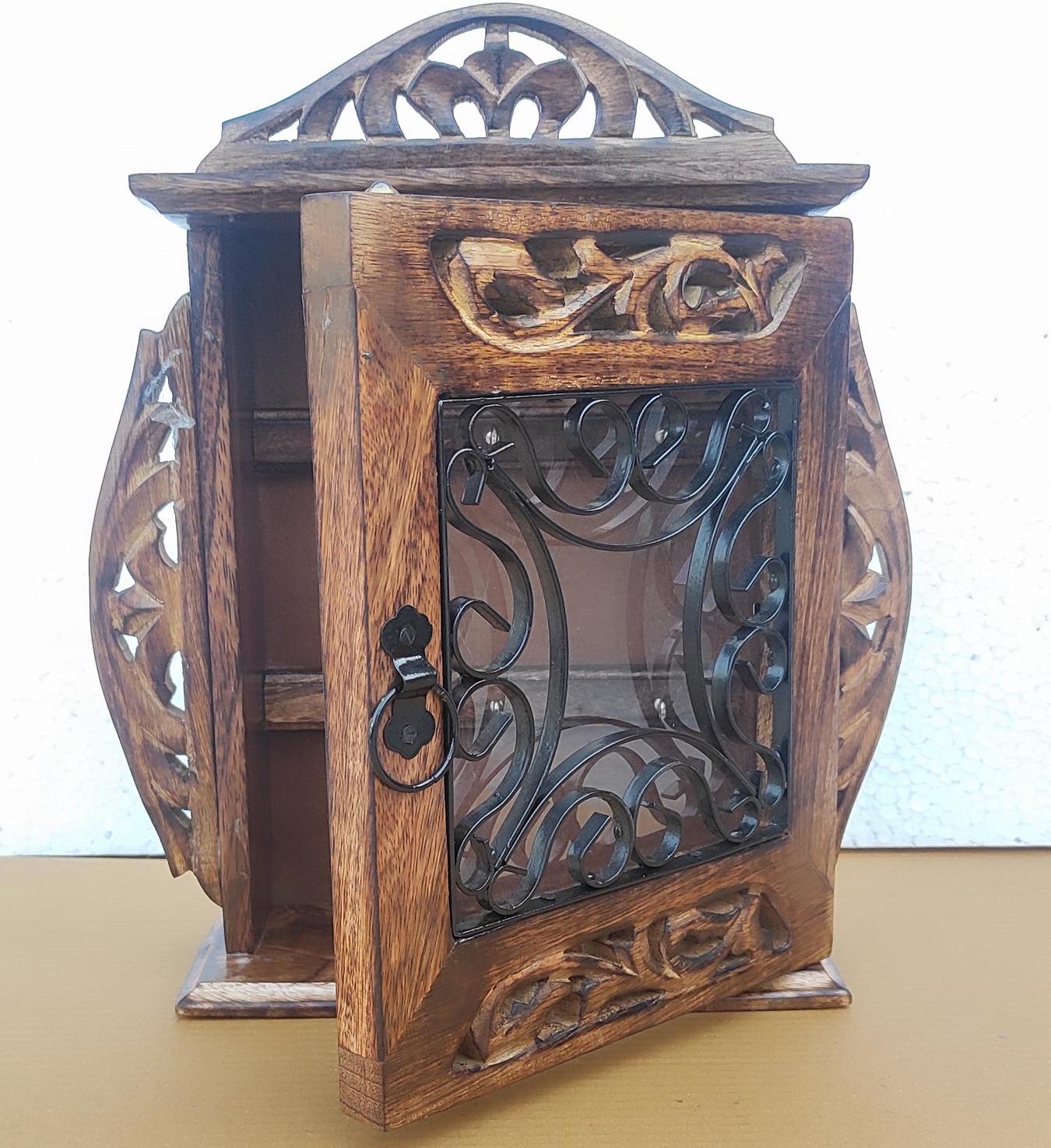 Rustic Wooden Key Box: Wall-mounted Decorative Key Cabinet - Etsy
