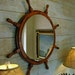Handcrafted Wooden Ship Wheel: Nautical Home Decor (18/24 Inch) - Etsy