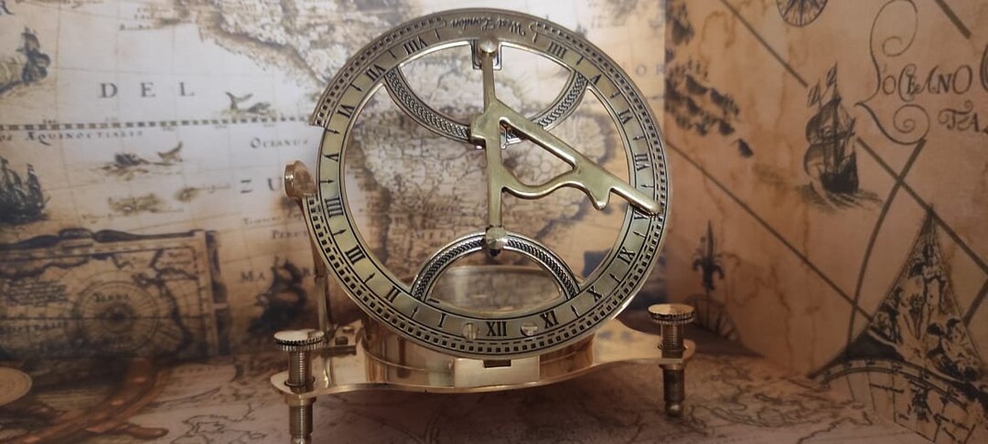 Medieval Replicas Vintage Antique Style Brass Sundial Compass - Etsy