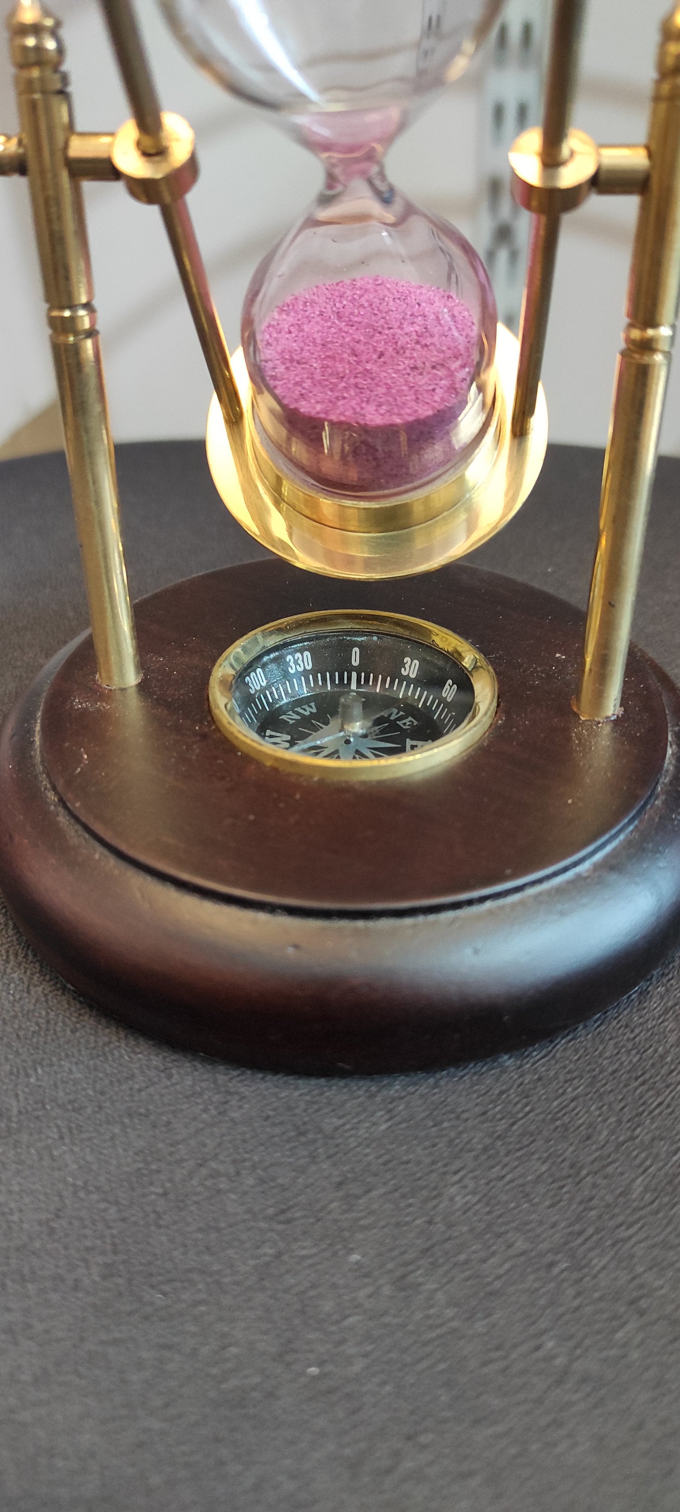 Timer Send Hourglass Vintage Brass Nautical Working Sand Shiny ...