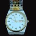 Vtg Seiko Two Tone V743 9020 A4 White Dial Quartz Wrist Watch Japan Movement Date Second Hand ...