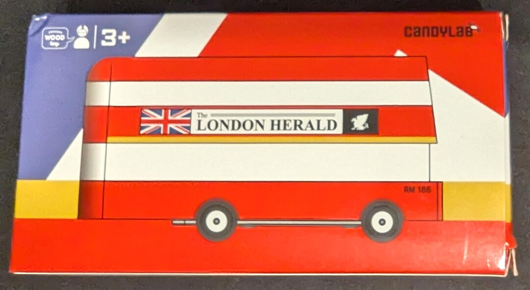 Candylab Wooden Diecast Toy Bus Collectible the London Herald Bus RM185 ...