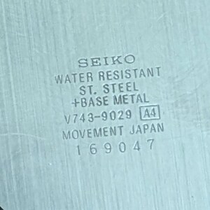 Vtg Seiko Two Tone V743 9020 A4 White Dial Quartz Wrist Watch Japan Movement Date Second Hand ...