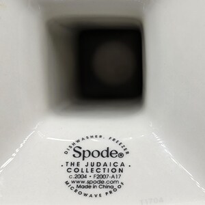 Spode Porcelain Cobalt Blue & White Sabbath Candlestick Judaica ...