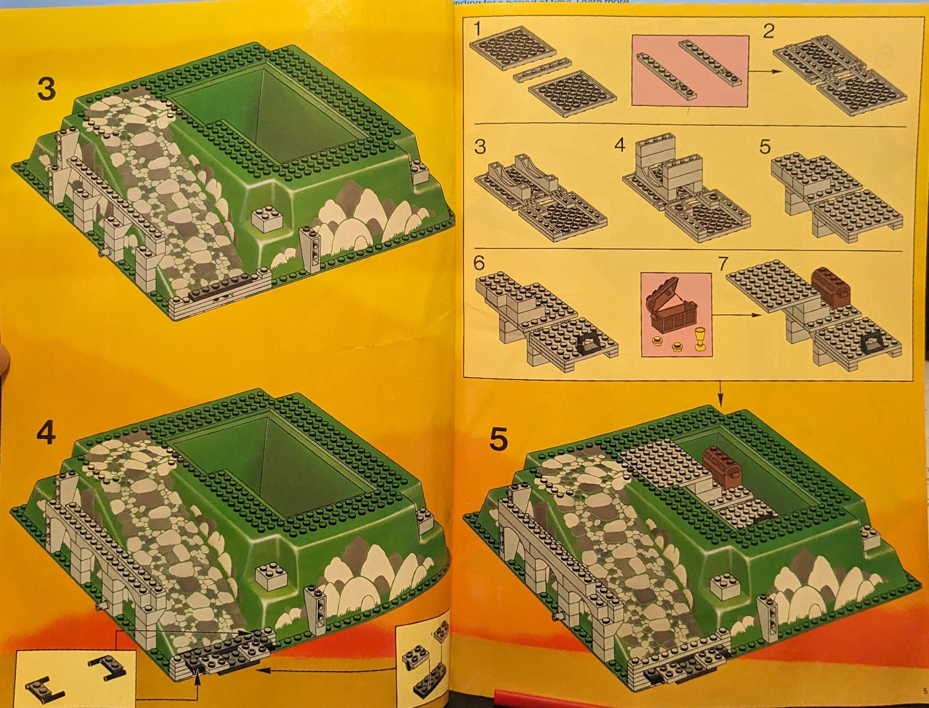 Lego 6081 King's Mountain Fortress Castle Knights INSTRUCTIONS ONLY ...