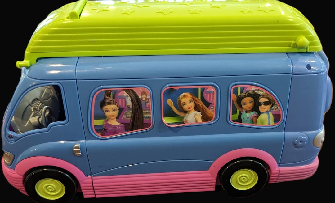 Polly Pocket Club Groove Party Bus Doll Plus Accessories Original Parts ...