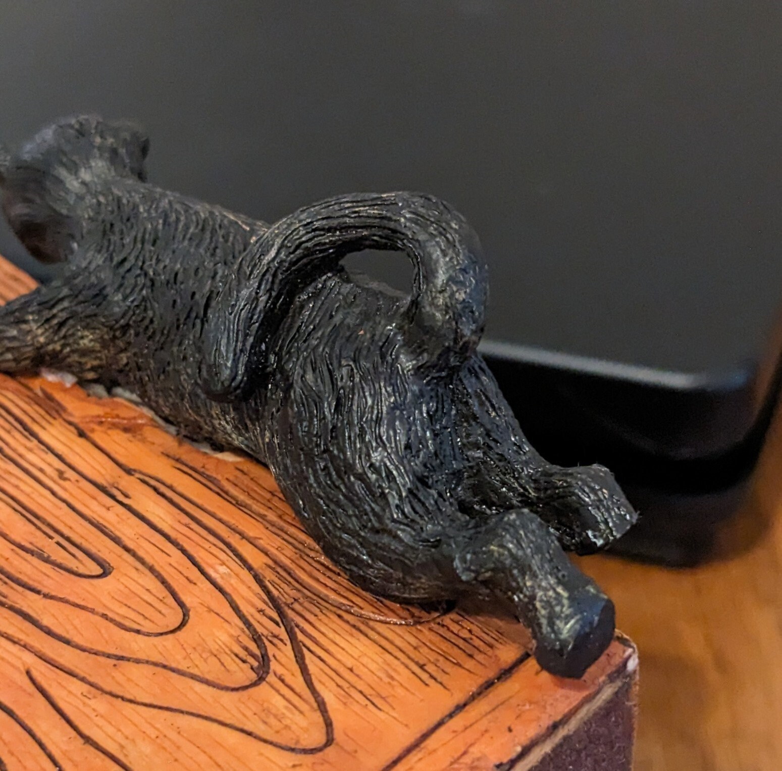 Pair of Cats Climbing on Quartz Stone Bookcase Bookends Black Cat Mice ...