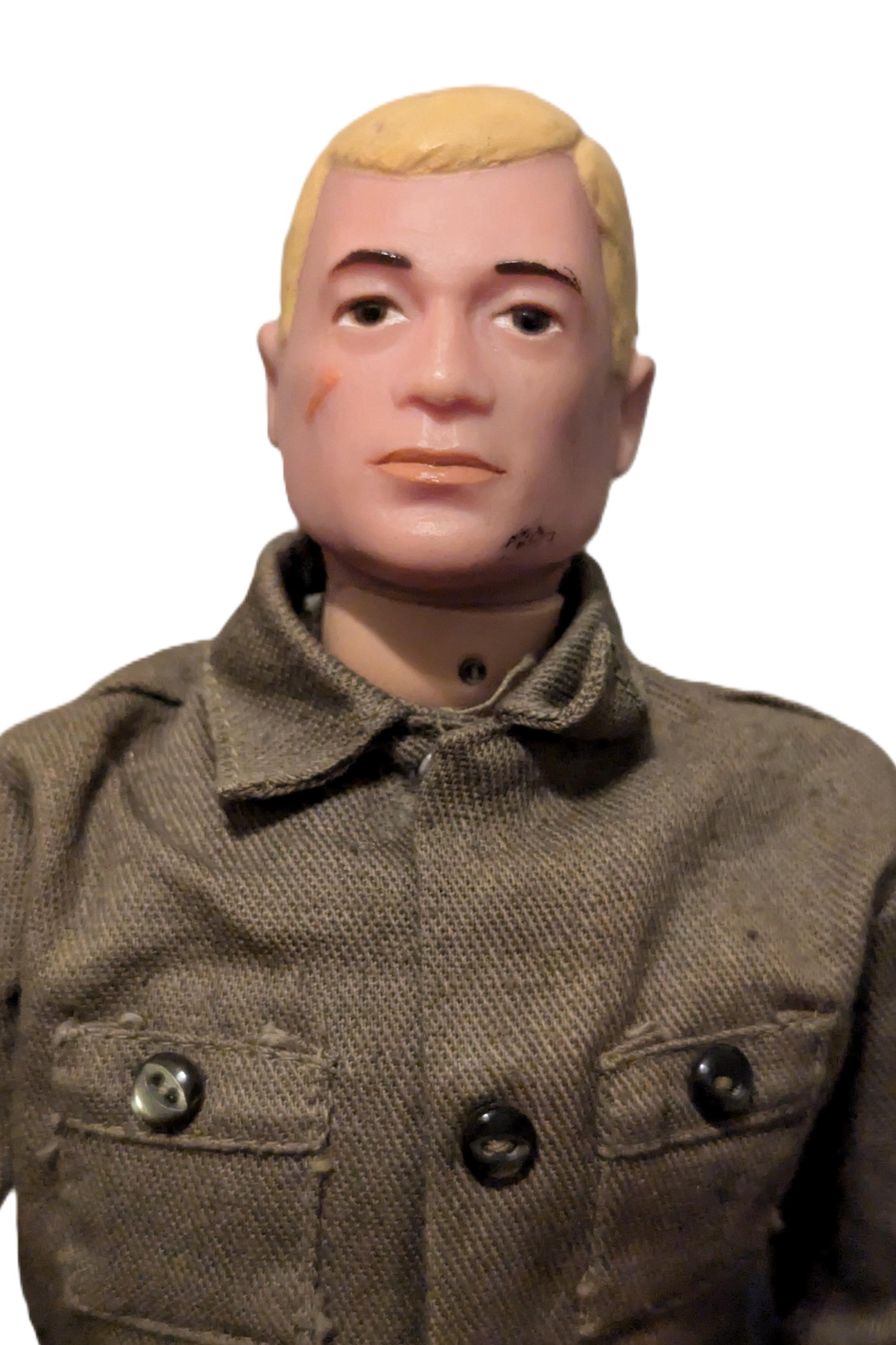 1964 GI Joe Action Soilder R/R Patent Pending Blonde Painted Hair Brown ...