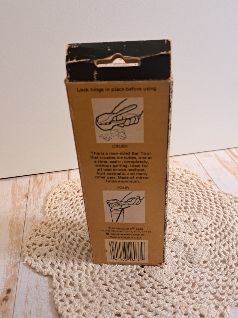 Vintage 1968 Irvinware Hand Ice Cube Crusher, Made in U.S.A., Vintage ...