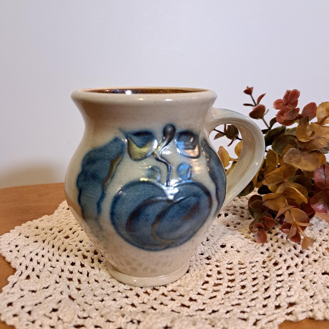 Shadowlawn Stoneware Pottery, Salt Glaze Apple Mug, Delavan Wisconsin ...