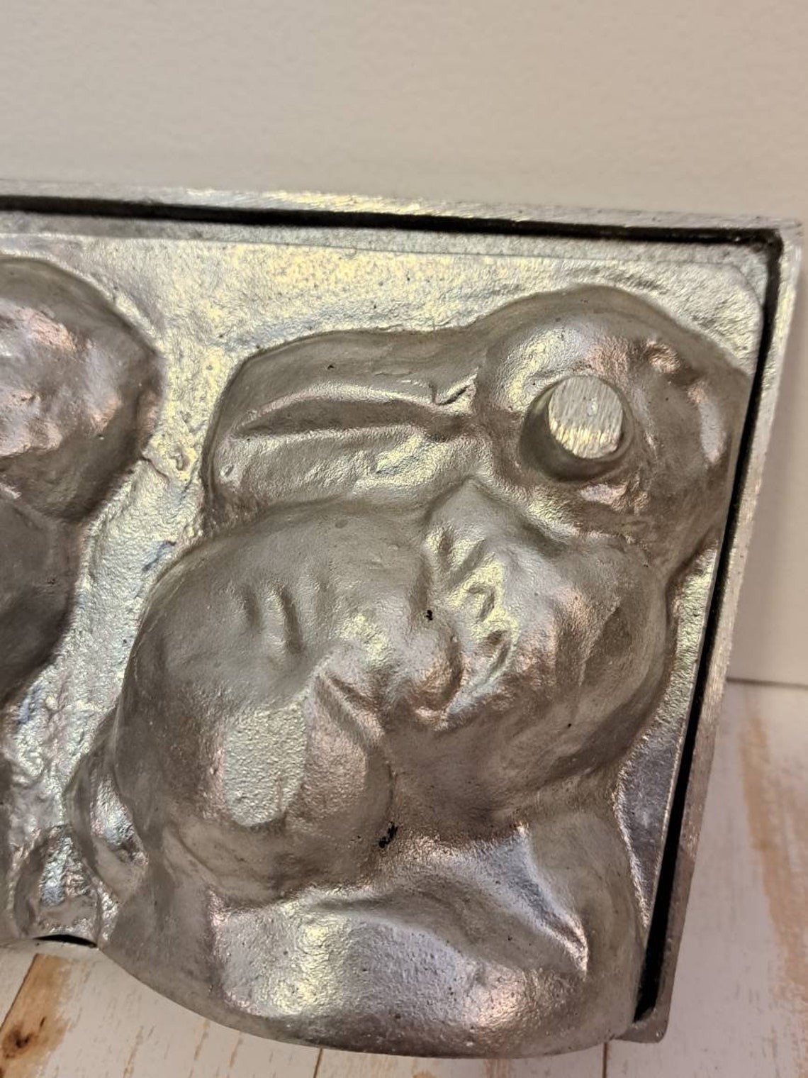 Vintage 3D, 3 Rabbit/bunny Mold, 2 Piece, Heavy Cast Aluminum - Etsy