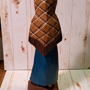 Vintage Hand Carved Old Woman 'sarah' Statue - Etsy