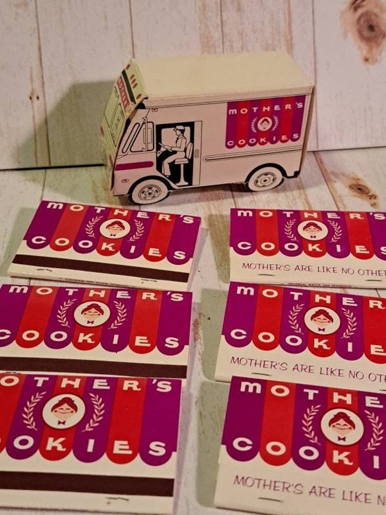 Vintage 1970's Mother's Cookies Matchbook Set, Unused - Etsy