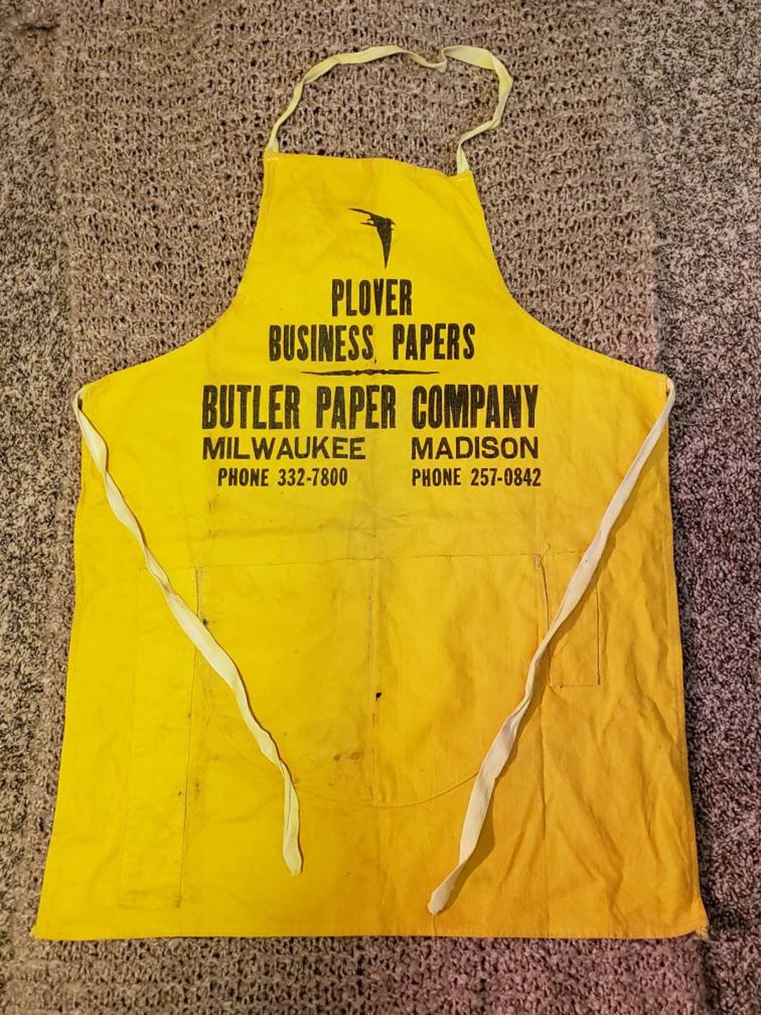 Vintage Butler Paper Company Apron - Etsy