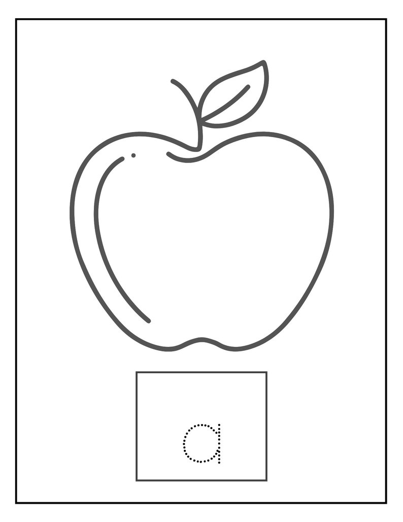 78 Printable Alphabet Coloring Pages Lower-case Coloring - Etsy