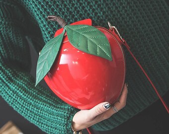 Red Apple Purse - Etsy