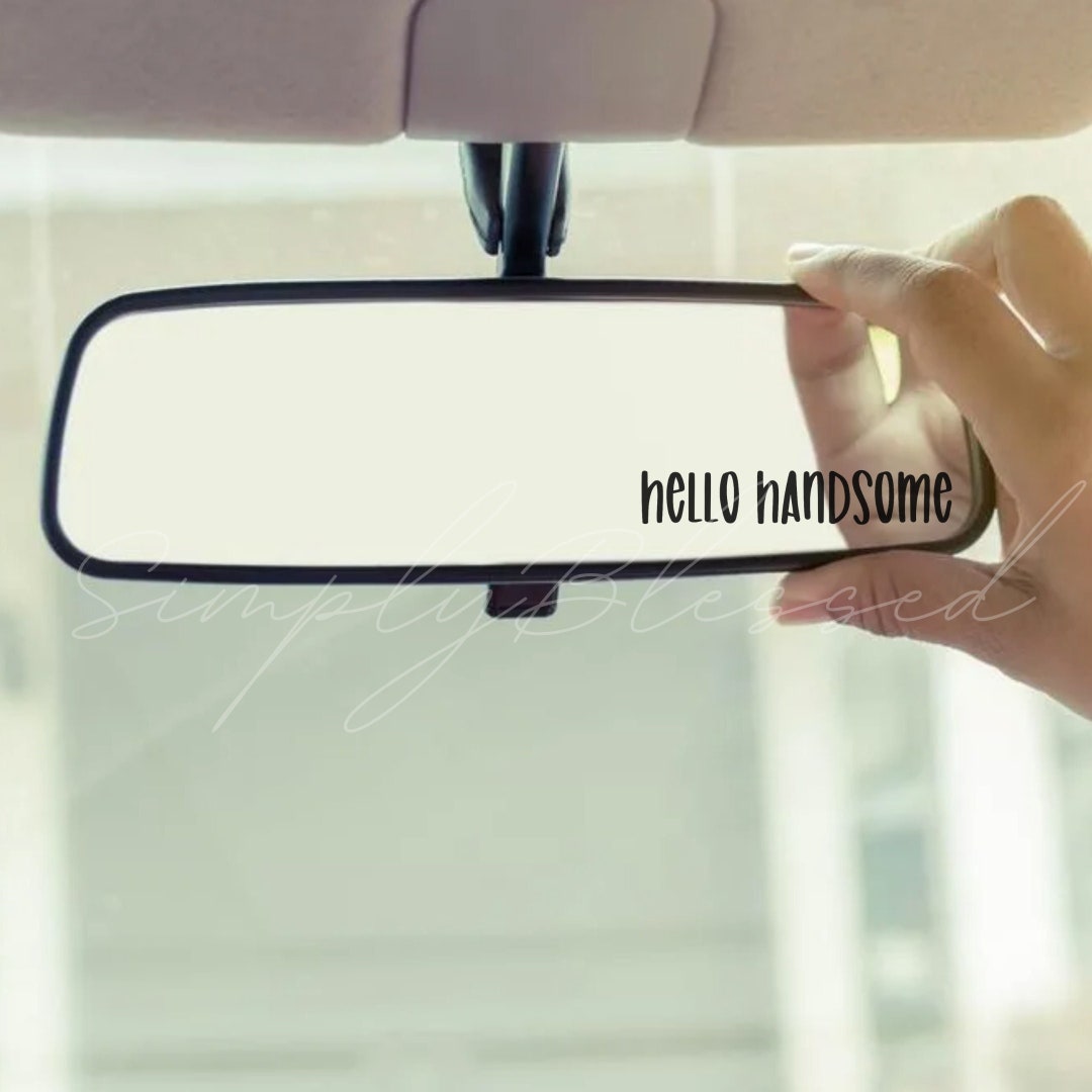 Hello Handsome Decal Hello Beautiful Decal Mirror Decals - Etsy