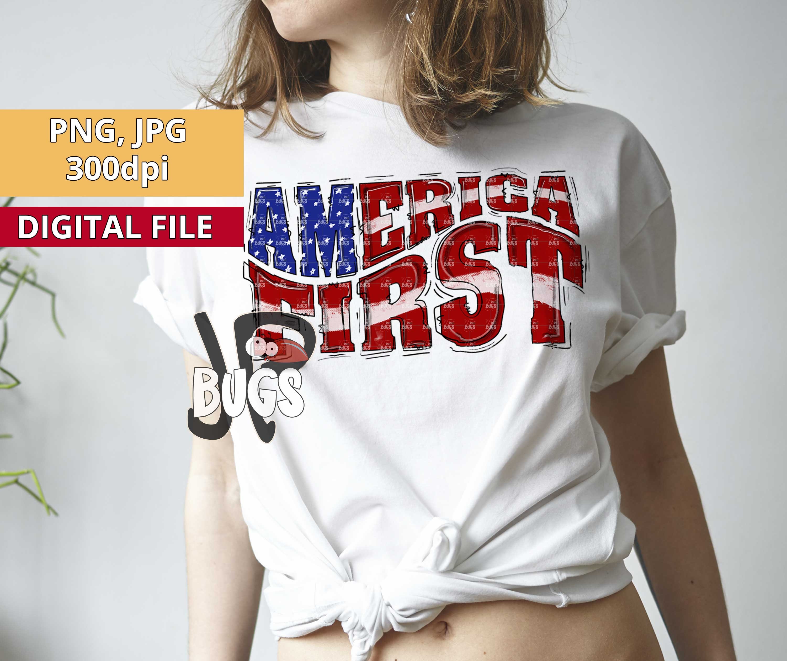 America First Png Sublimation Design Download, America Png, American ...