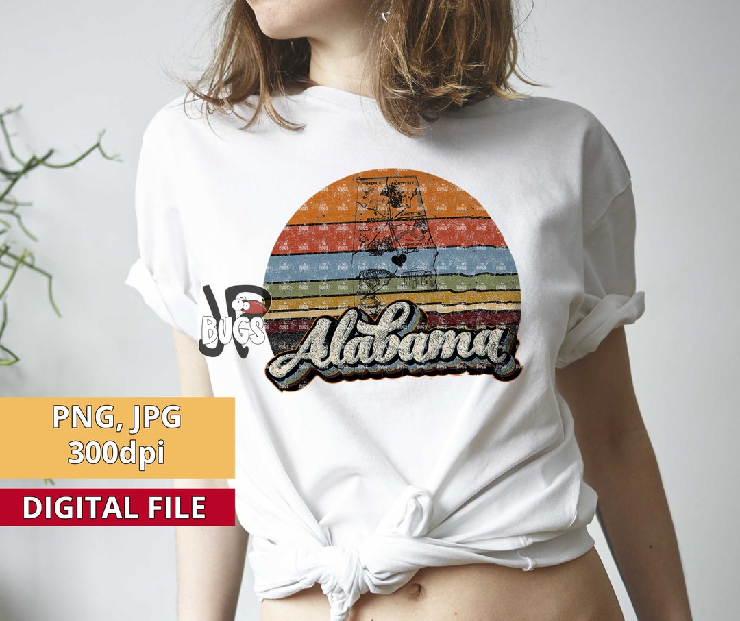 Retro Alabama Png, Vintage Alabama State Png, Alabama Clipart ...
