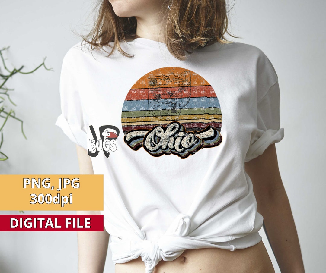 Retro Ohio Png, Vintage Ohio State Png, Ohio Clipart, Sublimation ...