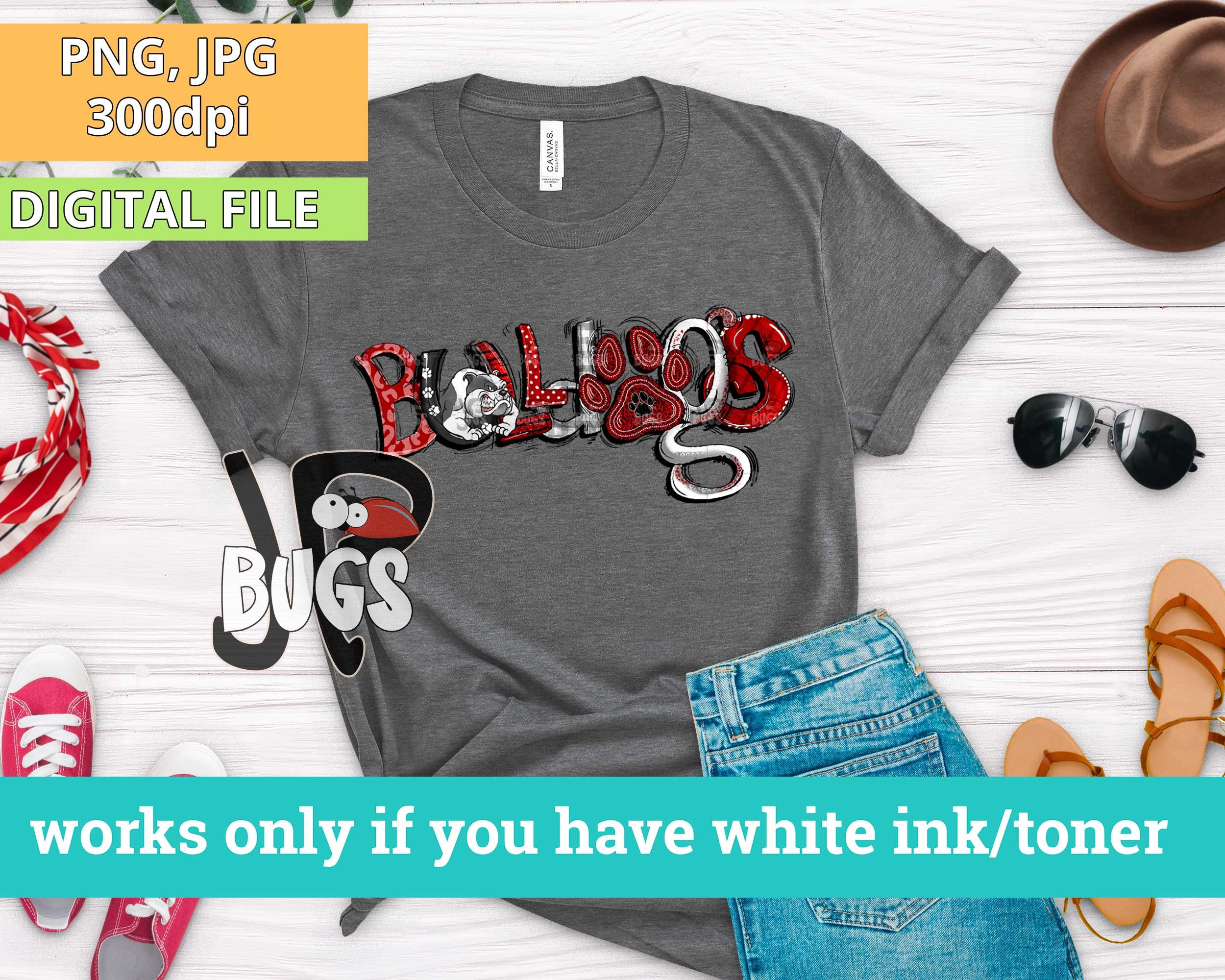 Red and White Bulldogs Png, Bulldogs Doodle Letters Png, Bulldogs ...