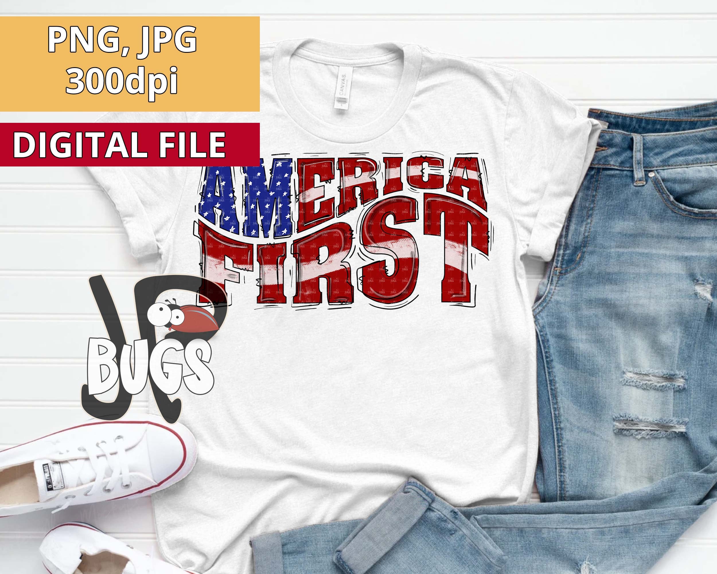 America First Png Sublimation Design Download, America Png, American ...