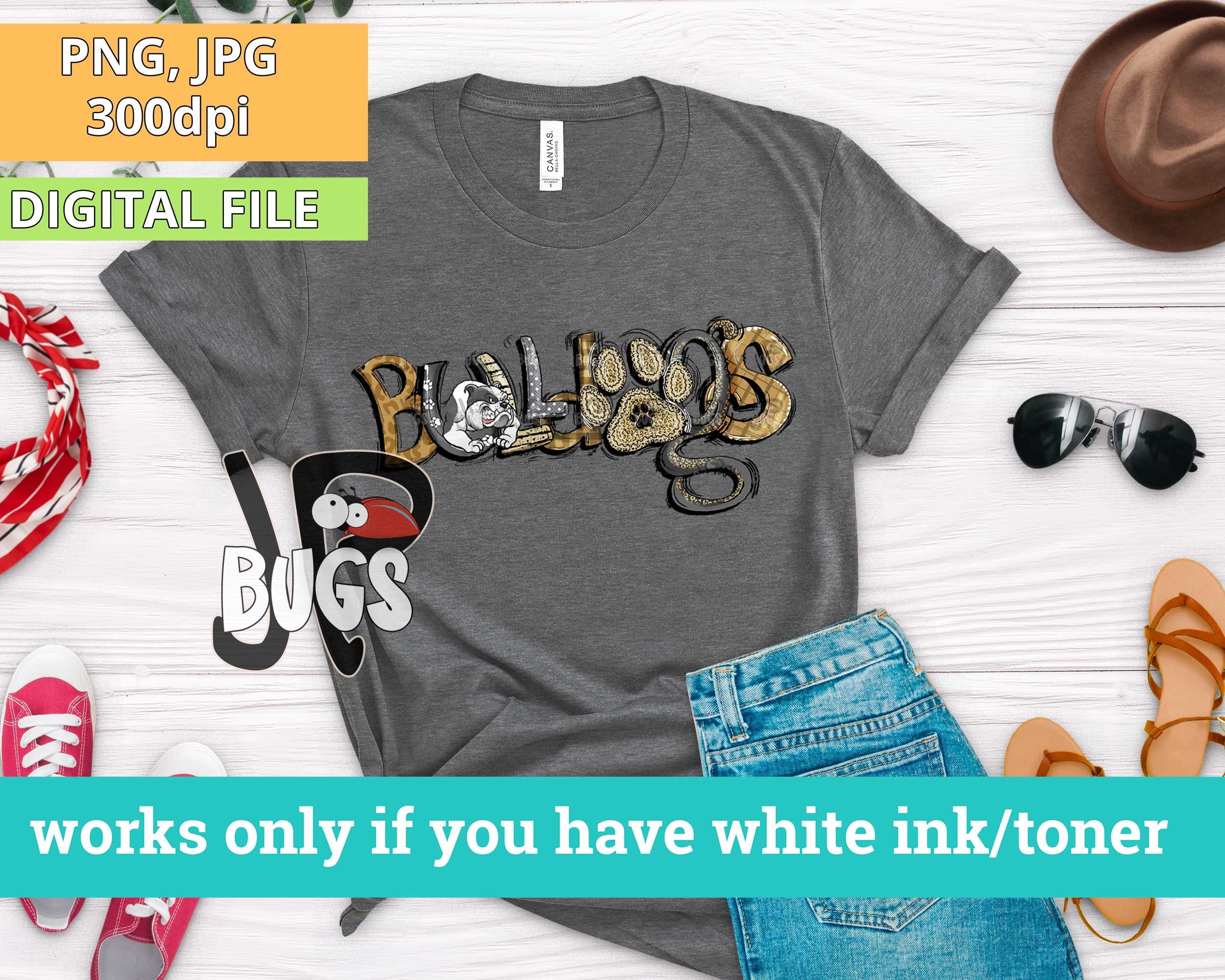 Black and Gold Bulldogs Png, Bulldogs Doodle Letters Png, Bulldogs ...