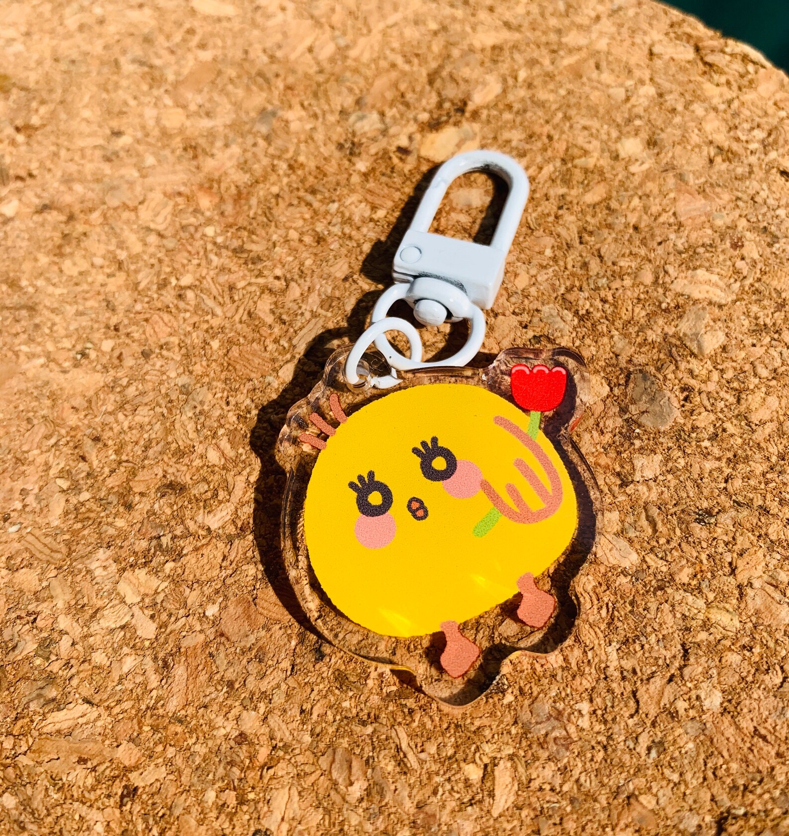 Chicduck Keychain \\ Little Cute Chicken Duck, Clear Acrylic Keychains ...