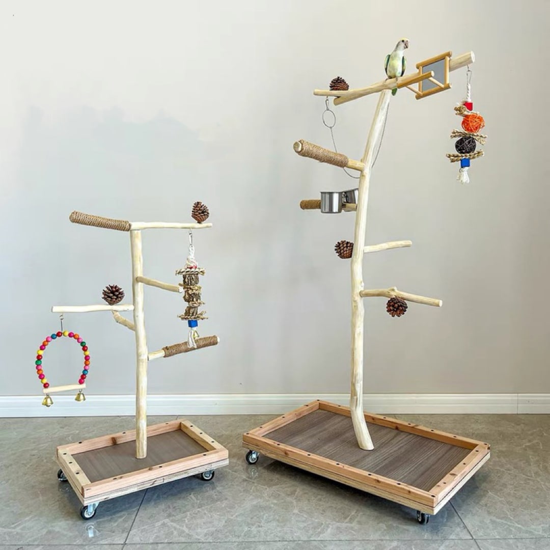 Training Stand With Wheels Custom Order 70 or 130cm Parrot Tree Stand ...
