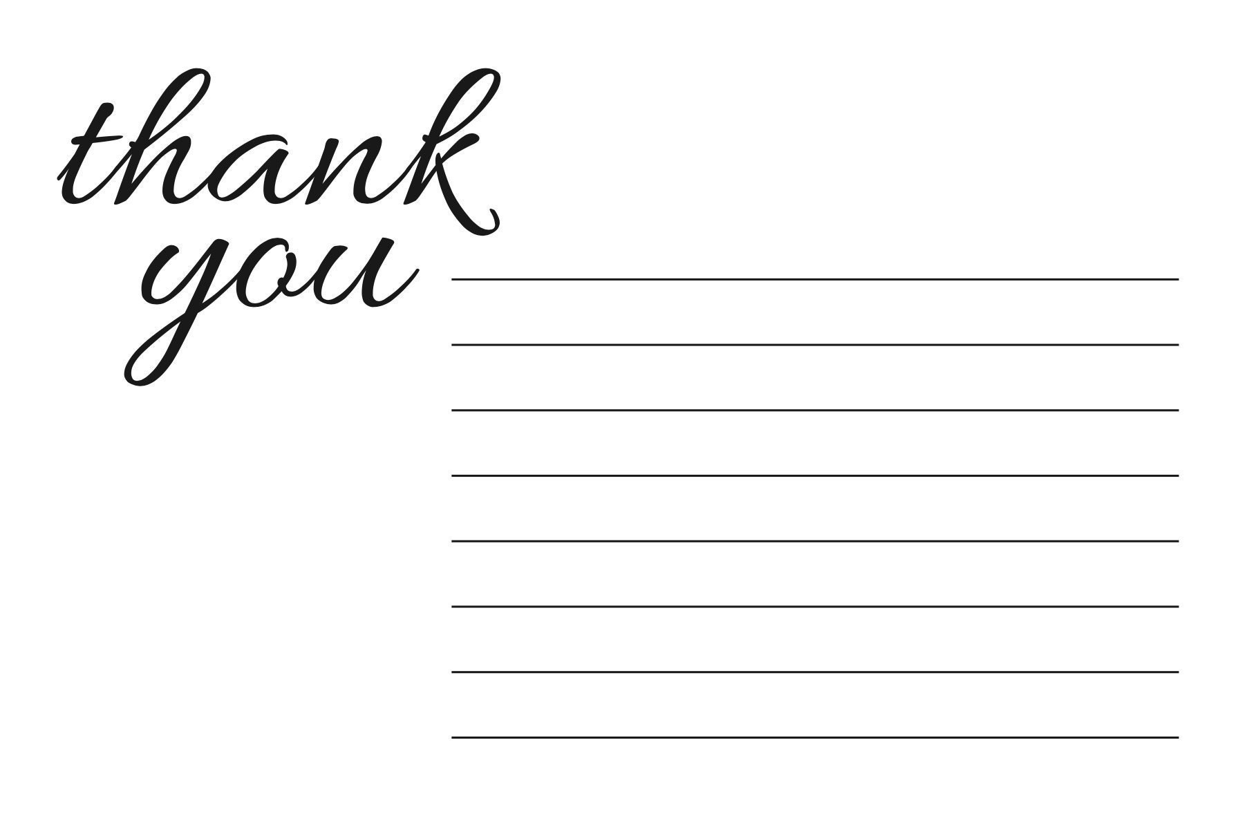 Thank You - Printable Cards - Etsy