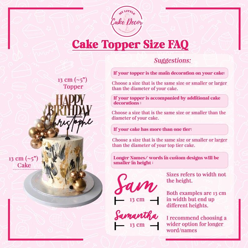 Custom Words Single Colour Cake Topper Any Words Cake Topper - Etsy