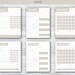 Minimalist Printable Planner Bundle in Multiple Colors | Daily, Weekly ...