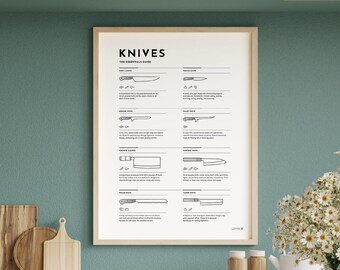Kitchen Knife Chart - Etsy