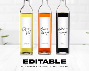 Vinegar Label Printable - Etsy