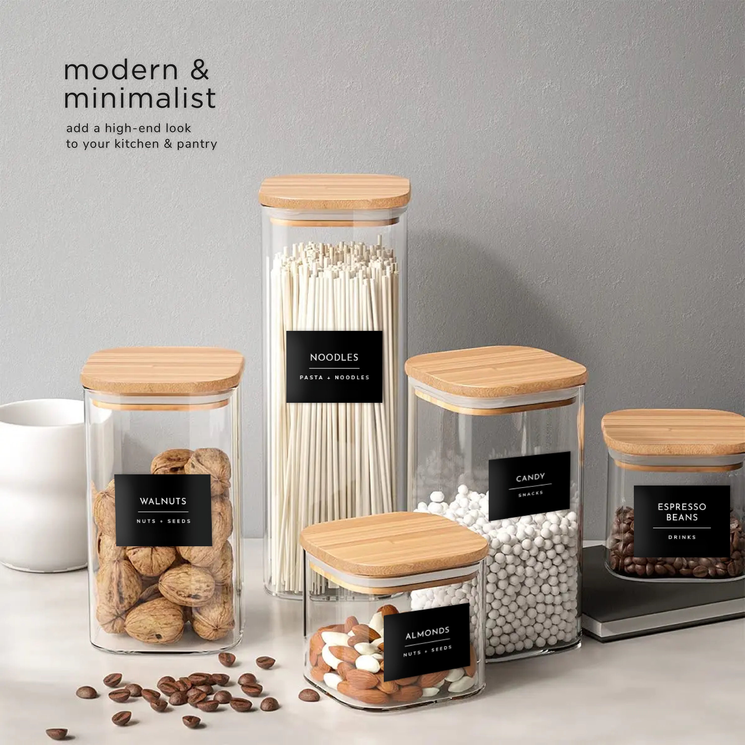 Minimalist Pantry Label Template Kitchen Organization Printable ...