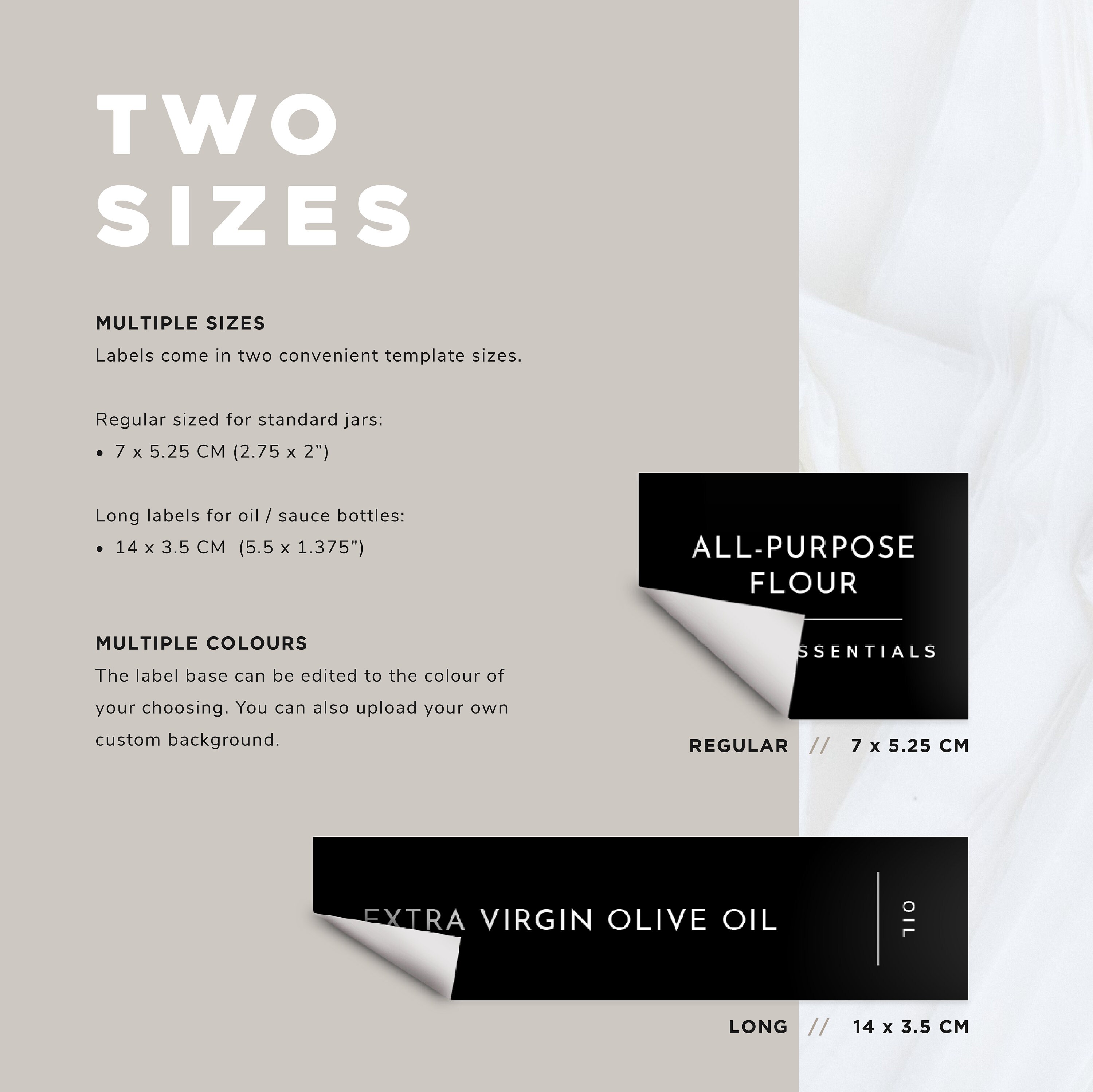 Minimalist Pantry Label Template Kitchen Organization Printable ...