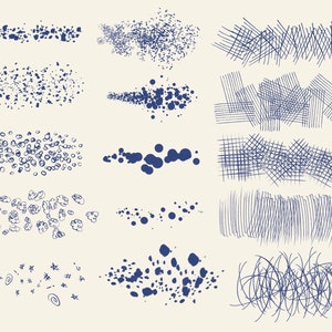 Procreate Ballpoint Pen Brushes, Crosshatch Brushes, Cross Hatching ...