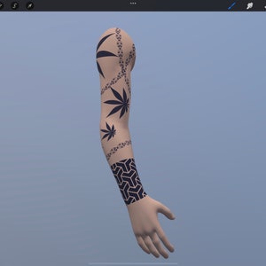 3D Male Human Model for Procreate, Tattoo Model, Procreate Tattoo ...