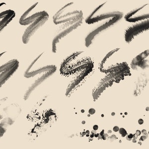 Procreate Sumi Brushes, Procreate Ink Wash Painting Brushset, October ...