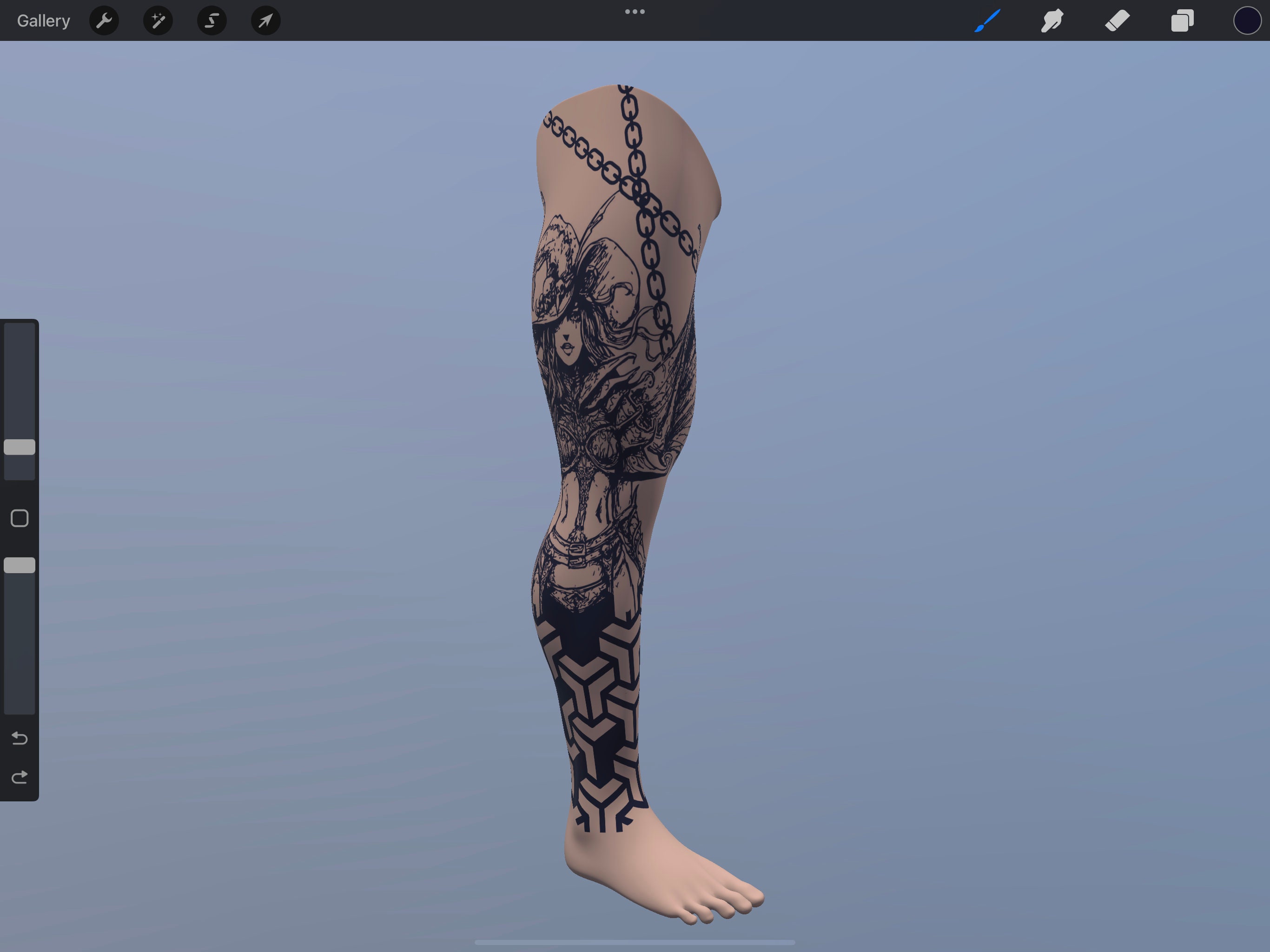 3D Male Human Model for Procreate, Tattoo Model, Procreate Tattoo ...
