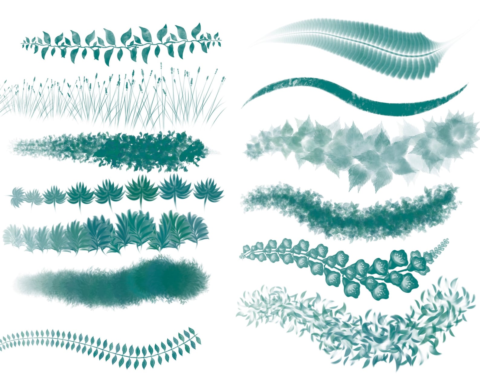 Procreate Ghibli Brushes ,ghibli Foliage Brushes for Photoshop ... Procreate Ghibli Brushes ,ghibli Foliage Brushes for Photoshop ...