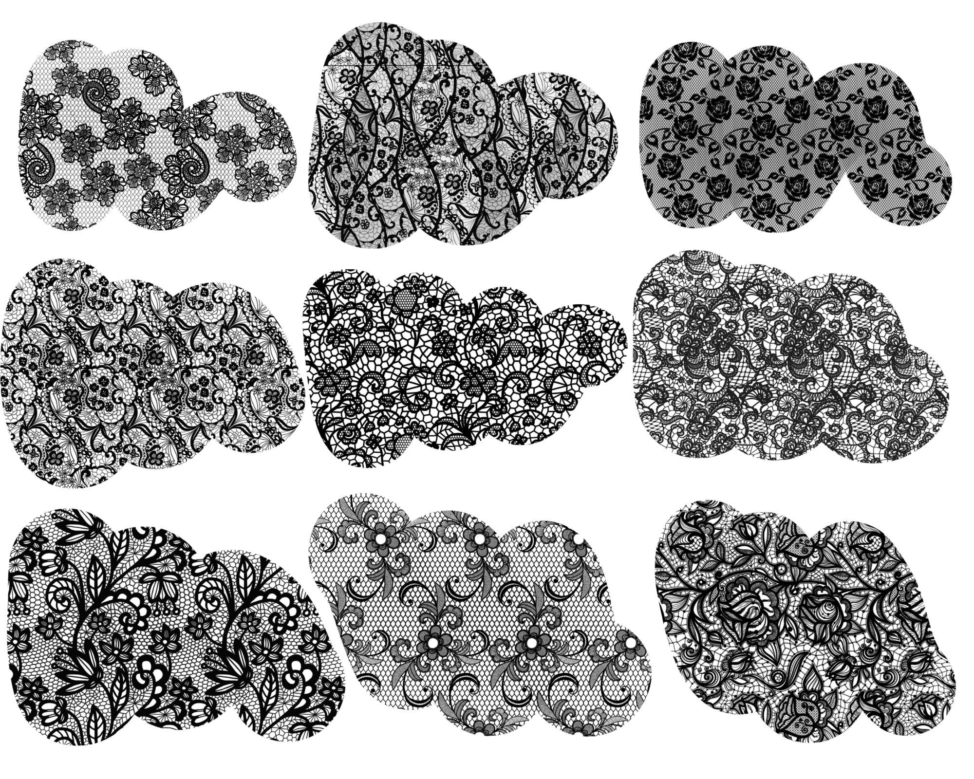 150 Procreate Lace Texture Brushes. Lace Brushes Set, Lace Stamps for ...